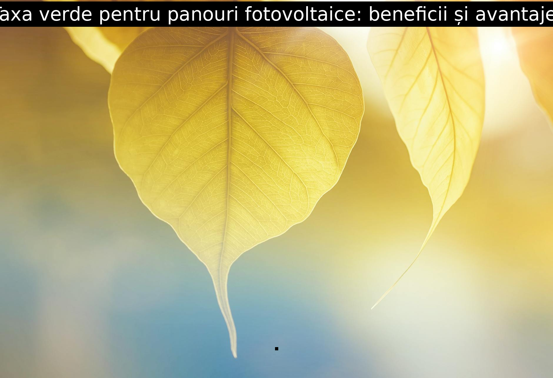 Taxa verde pentru panouri fotovoltaice: beneficii și avantaje ...
